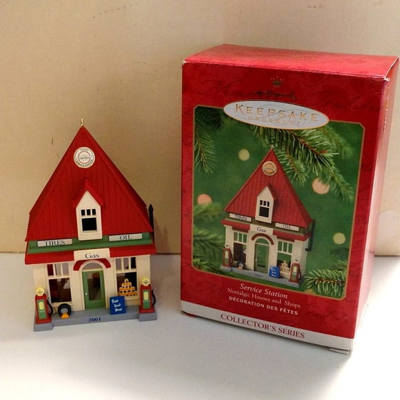 Hallmark | Holiday | Vintage Hallmark Keepsake Service Station Ornament ...